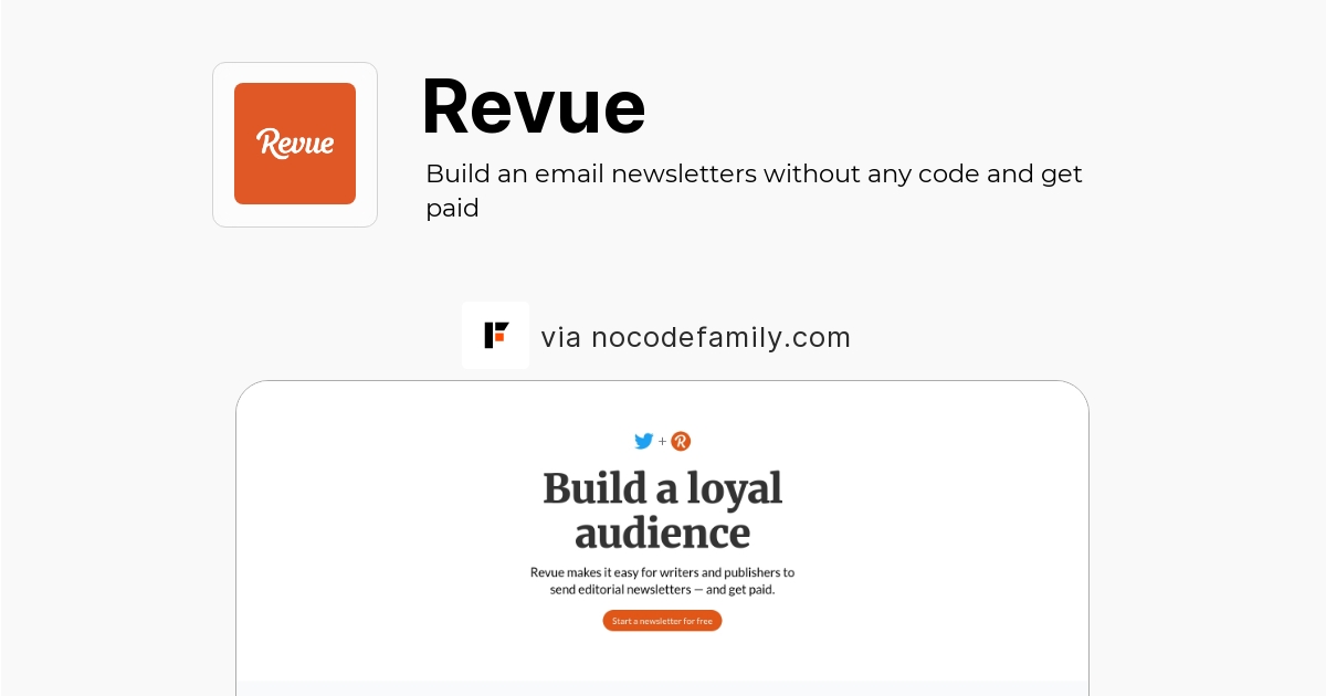 Revue, No-code Pricing 2024