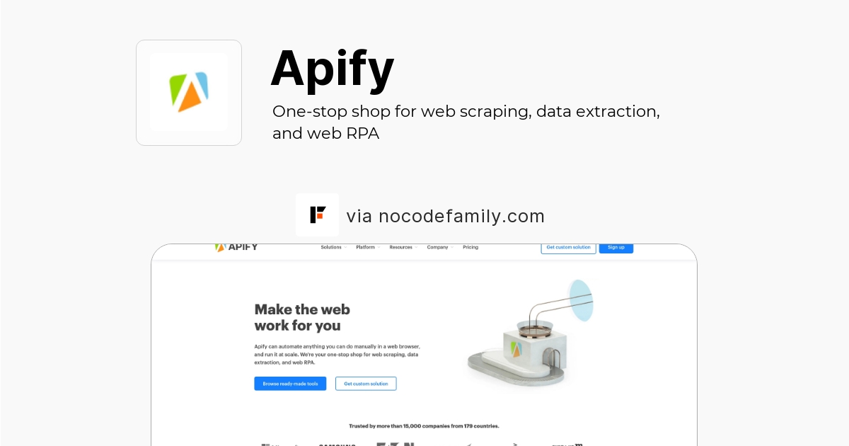 Apify Reviews, Templates and Pricing in 2024
